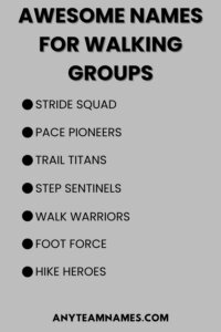 235+ Walking Team Names for Your Walking Challenge