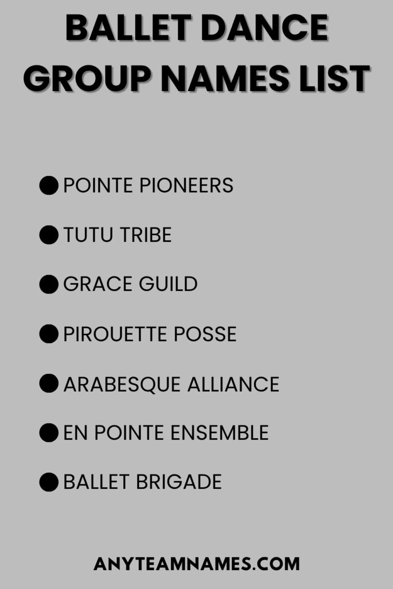 300+ Group Names for Dance Teams Of Of Every Genre
