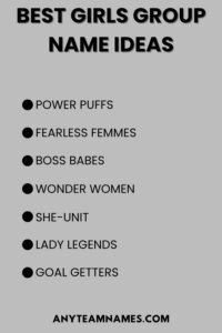 505+ Empowering Team Names For Women