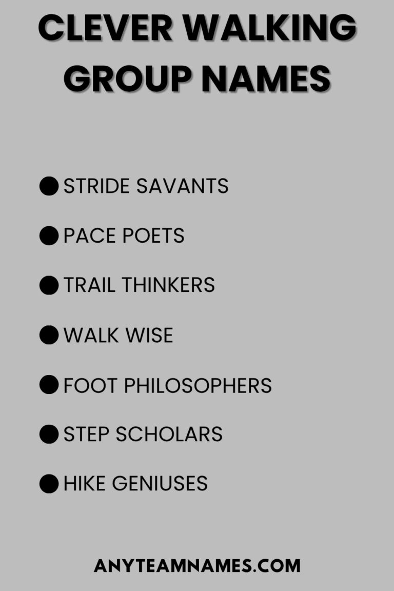 235+ Walking Team Names for Your Walking Challenge