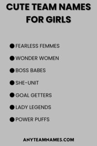 505+ Empowering Team Names For Women