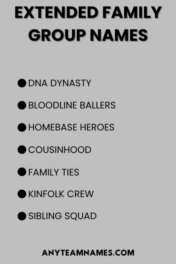 500+ Creative Family Team Names To Unite Your Crew