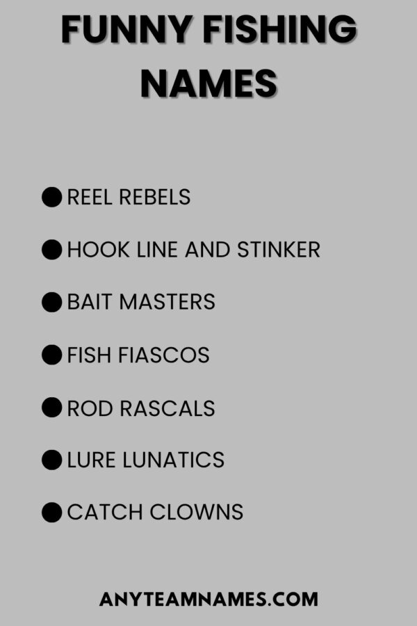 247+ Funny Fishing Names for Your Fishy Team