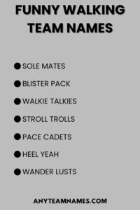 235+ Walking Team Names for Your Walking Challenge