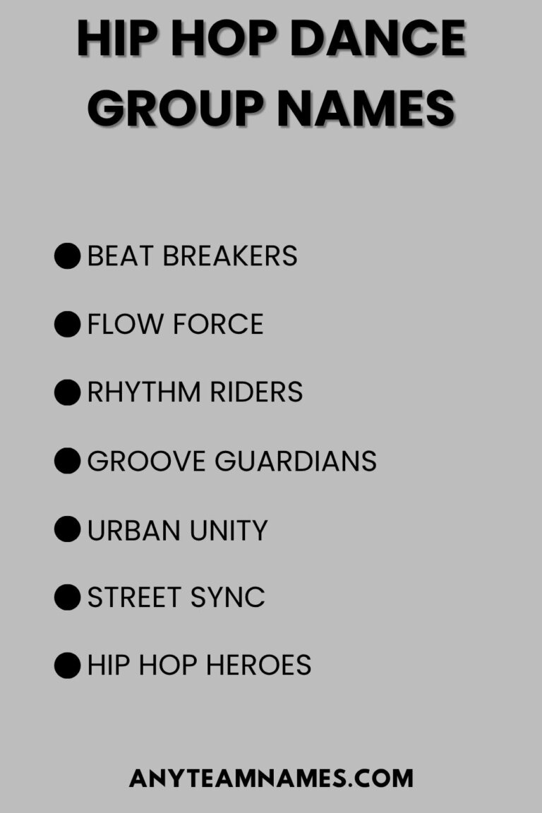 300+ Group Names for Dance Teams Of Of Every Genre