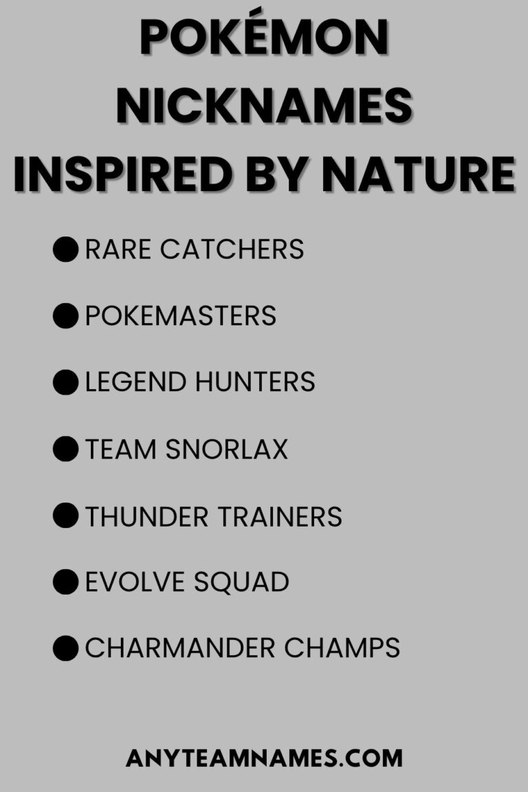 535+ Cute Pokémon Nicknames for Every Creature