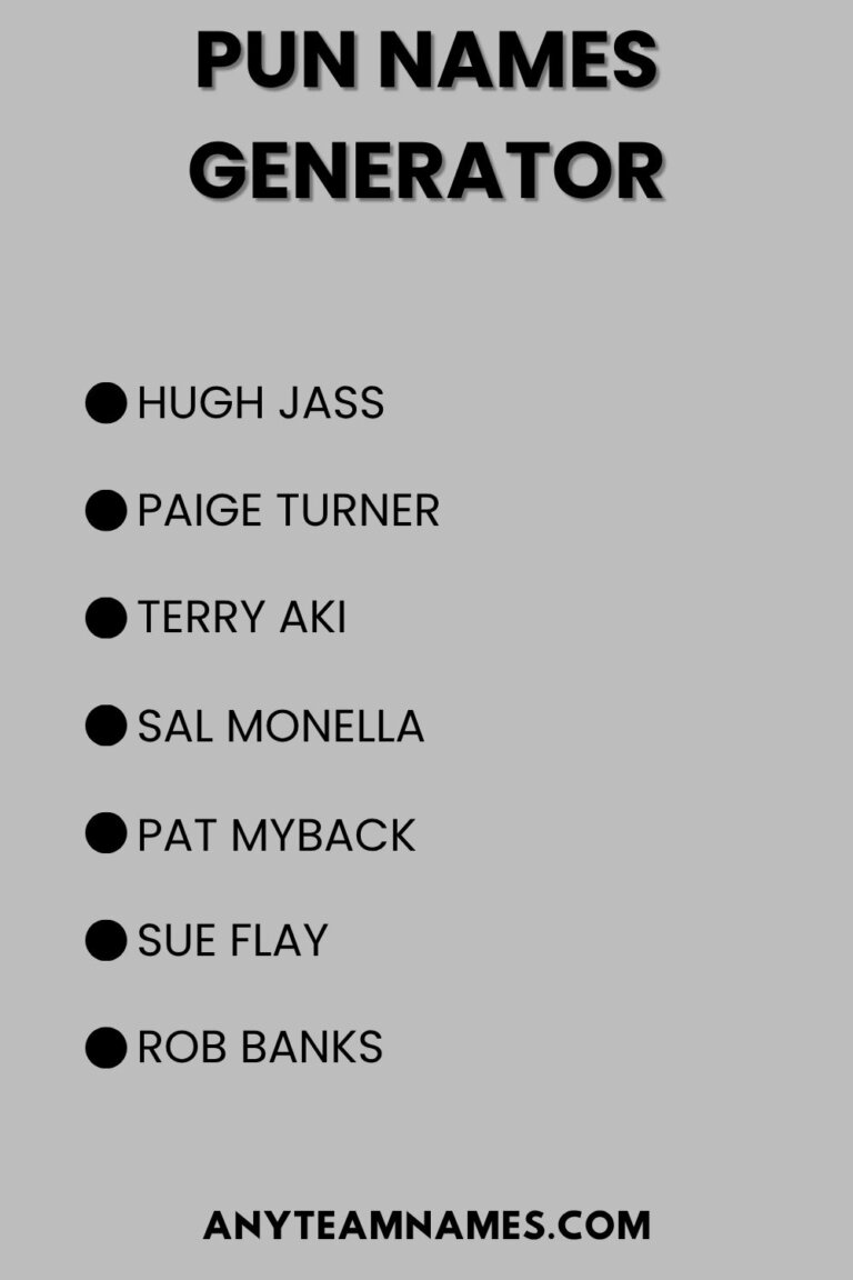 425 Pun Names That Are So Ingenious, They’re Unforgettable