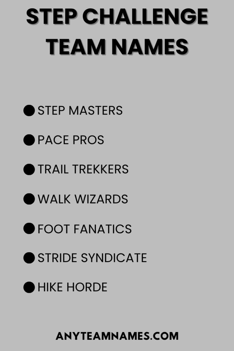 235+ Walking Team Names for Your Walking Challenge