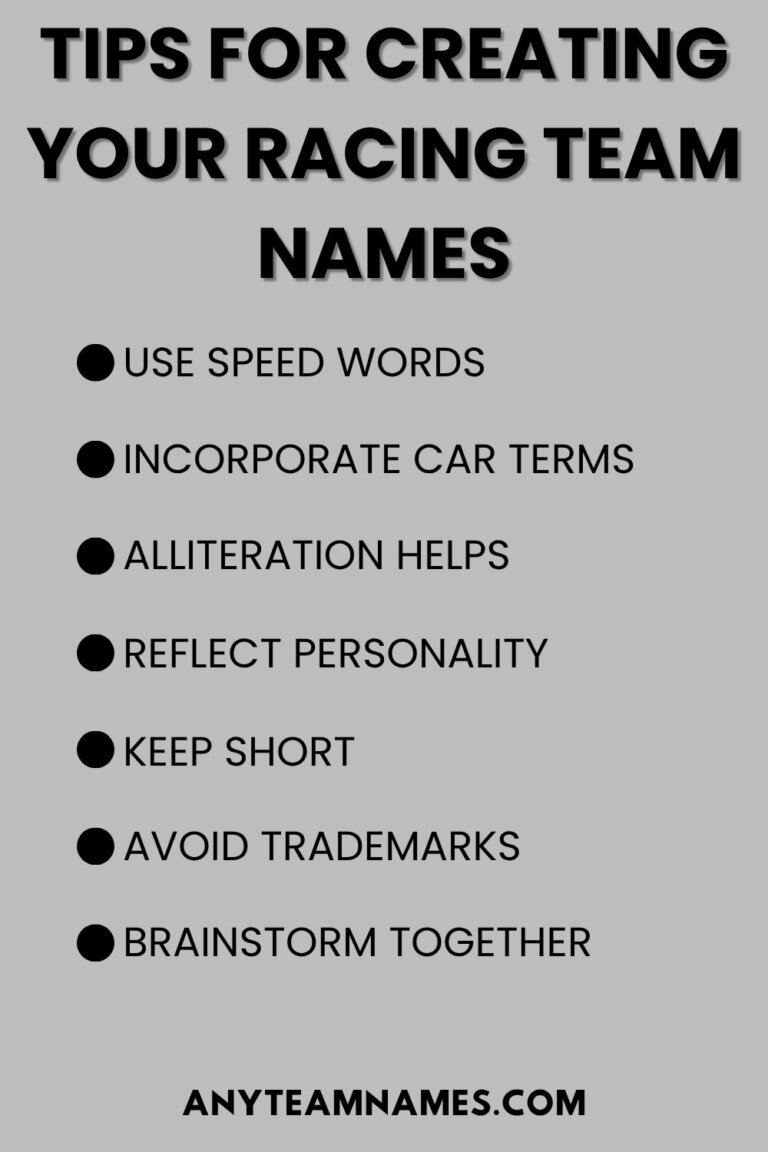 250+ Funny And Cool Racing Team Names for Your Crew