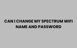 Can I Change My Spectrum WiFi Name and Password Easily?