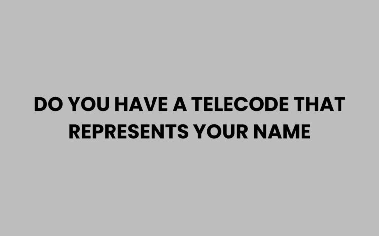 Telecode for Your Name: How to Find and Use It