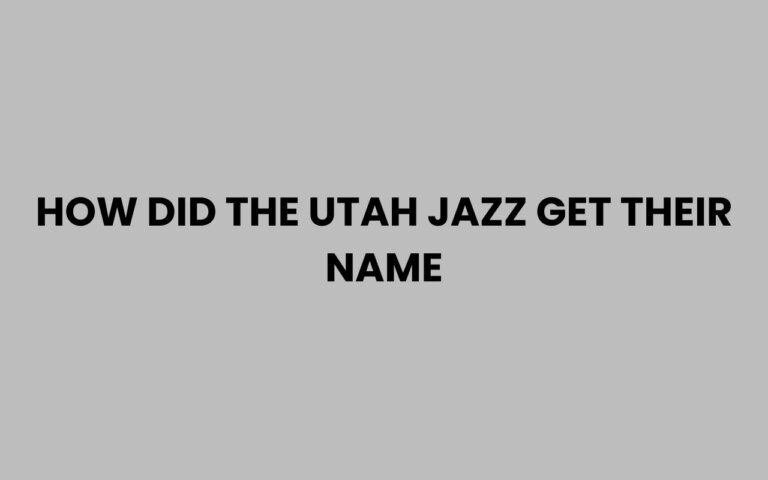 How Did the Utah Jazz Get Their Name? Team History Explained