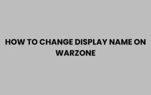 How to Change Display Name on Warzone Easily
