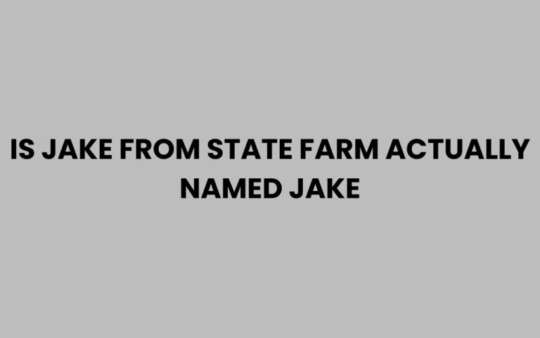 Is Jake from State Farm Actually Named Jake? Find Out