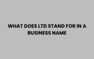 What Does Ltd Stand For in a Business Name Explained