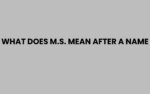 What Does M.S. Mean After a Name? Explained Simply