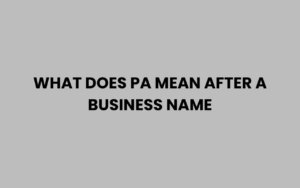 What Does PA Mean After a Business Name? Explained