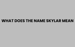 What Does the Name Skylar Mean? Origins and Meaning Explained