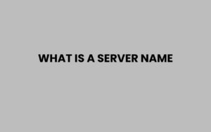 What Is a Server Name and Why Does It Matter?