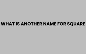 What Is Another Name for Square? Discover Synonyms Here