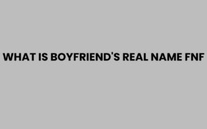 What Is Boyfriend's Real Name FNF Explained Clearly