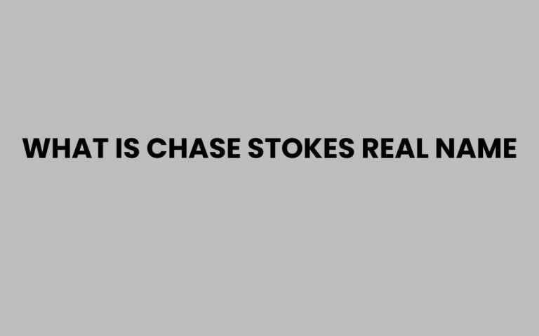 What Is Chase Stokes Real Name? Discover the Truth Here