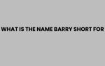 What Is the Name Barry Short For? Meaning and Origins