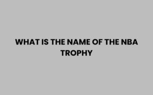 What Is the Name of the NBA Trophy and Its History