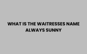 What Is the Waitress's Name in Always Sunny?