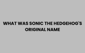 What Was Sonic the Hedgehog's Original Name Explained