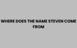 Where Does the Name Steven Come From? Origins Explained